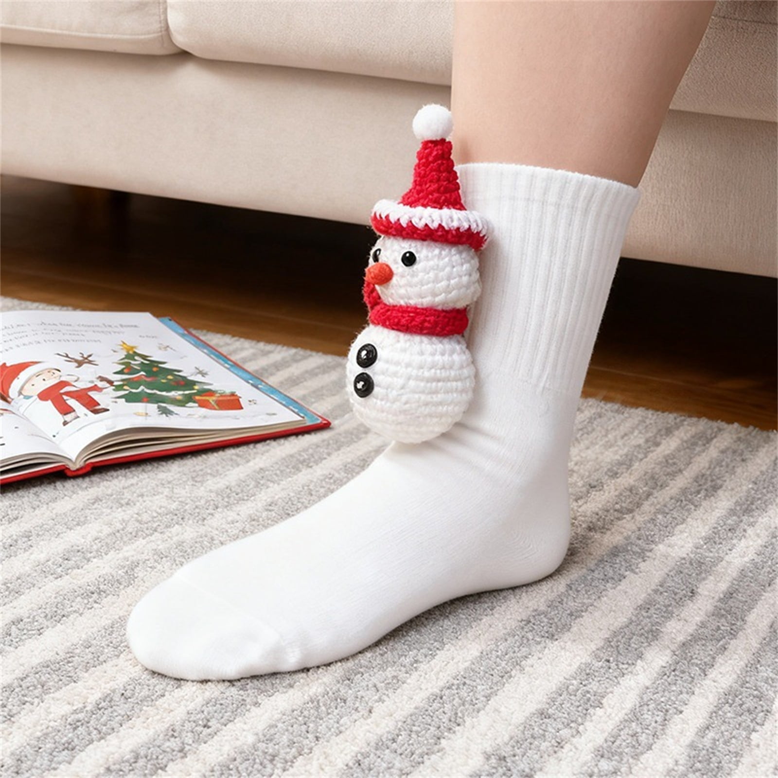 3D Knit Animal Socks,Animal Socks Hand Crocheted,Double-layer cotton ...