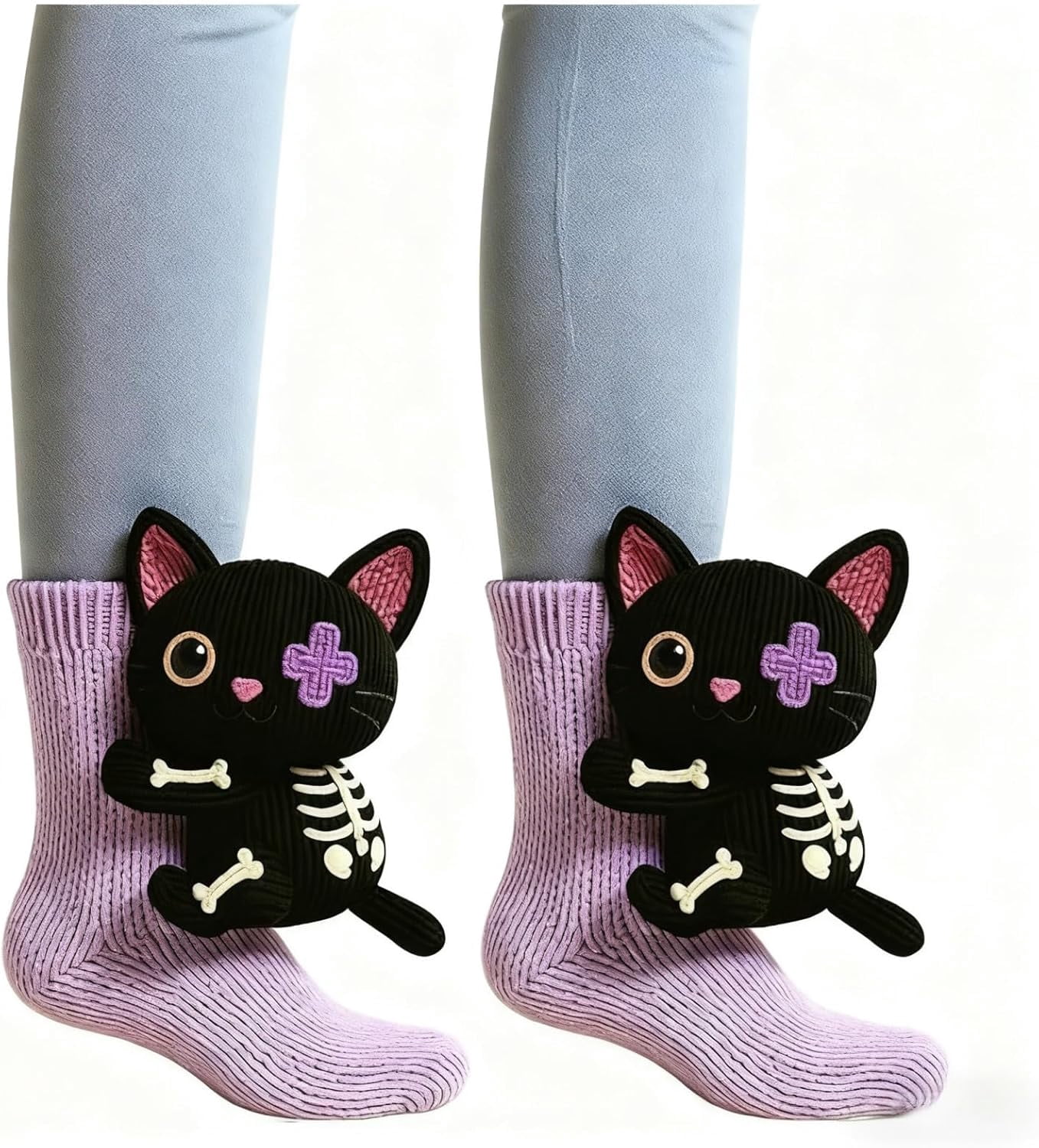 3D Knit Animal Socks Hand Crocheted Sloth Socks Novelty Animal Hug Sock ...