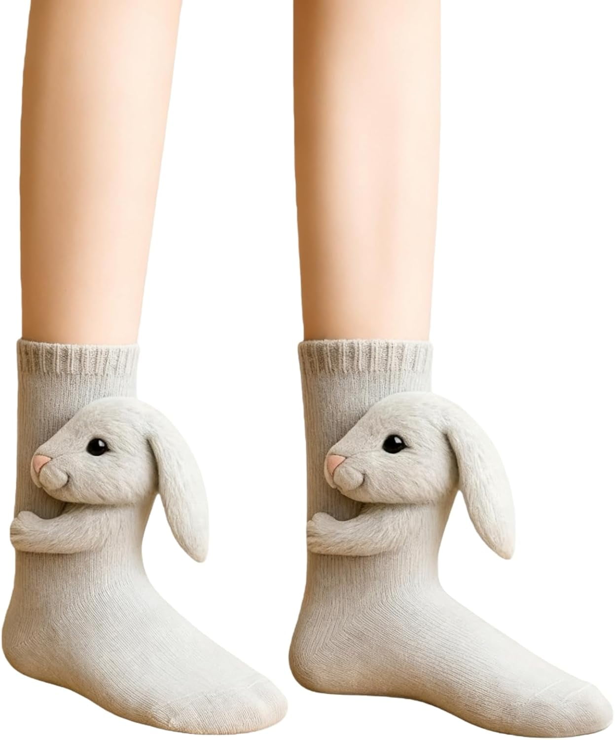 3D Knit Animal Socks Hand Crocheted Sloth Socks Novelty Animal Hug Sock ...