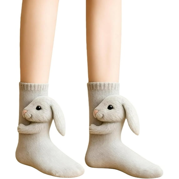 3D Knit Animal Socks Hand Crocheted Sloth Socks Novelty Animal Hug Sock ...