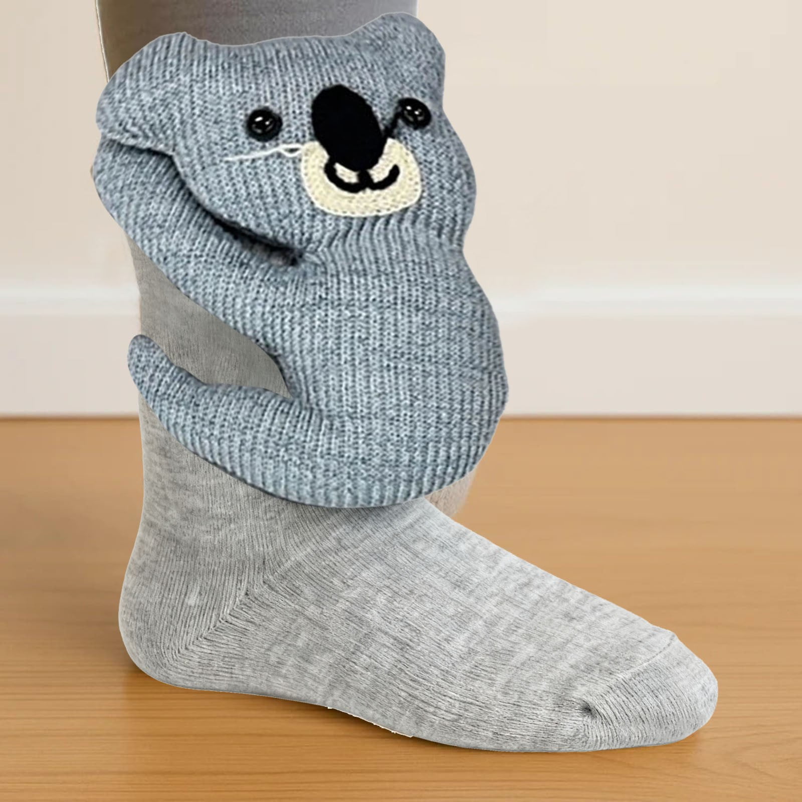 3D Knit Animal Socks for Unisex, Animal Socks Hand Crocheted, Double ...