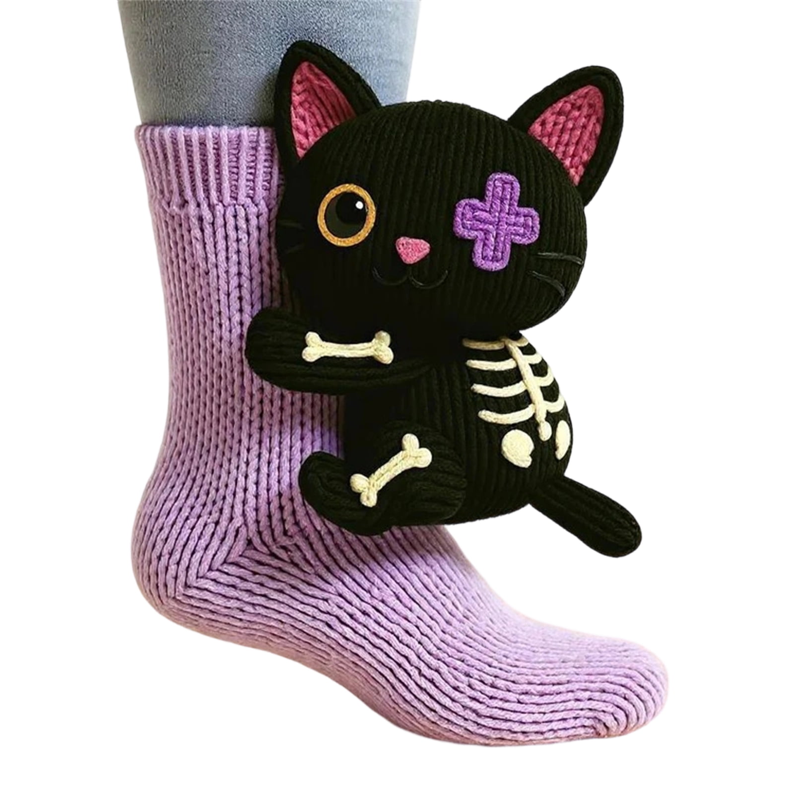 3D Knit Raccoon Animal Socks Funny Socks for Girls & Women - Christmas ...