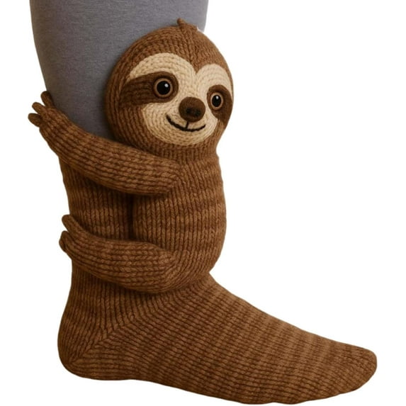 3D Knit Sloth Animal Socks Funny Socks for Girls & Women - Christmas ...