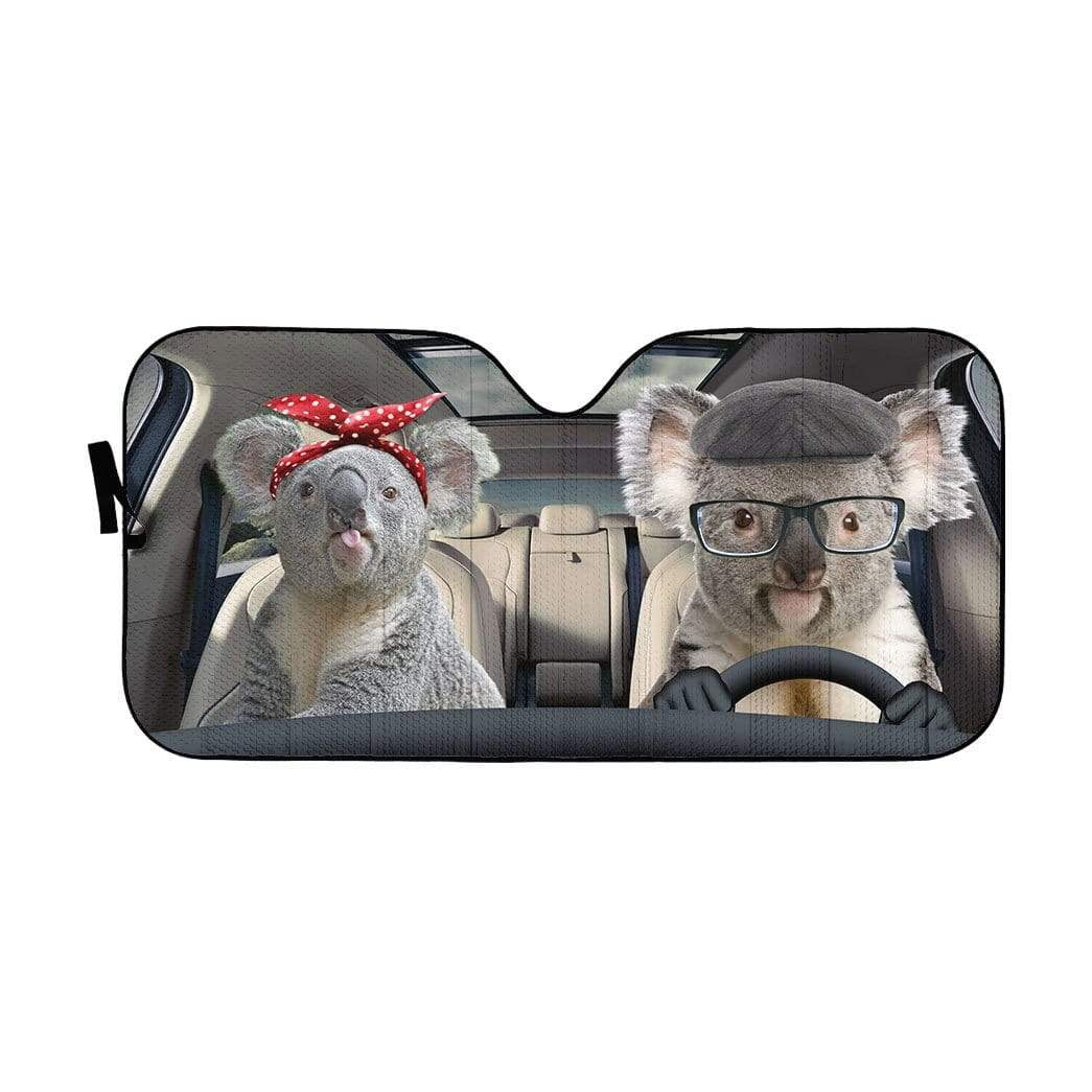 3D Koalas Car Auto Sunshades Windshield Heat Protection Sun Shades ...