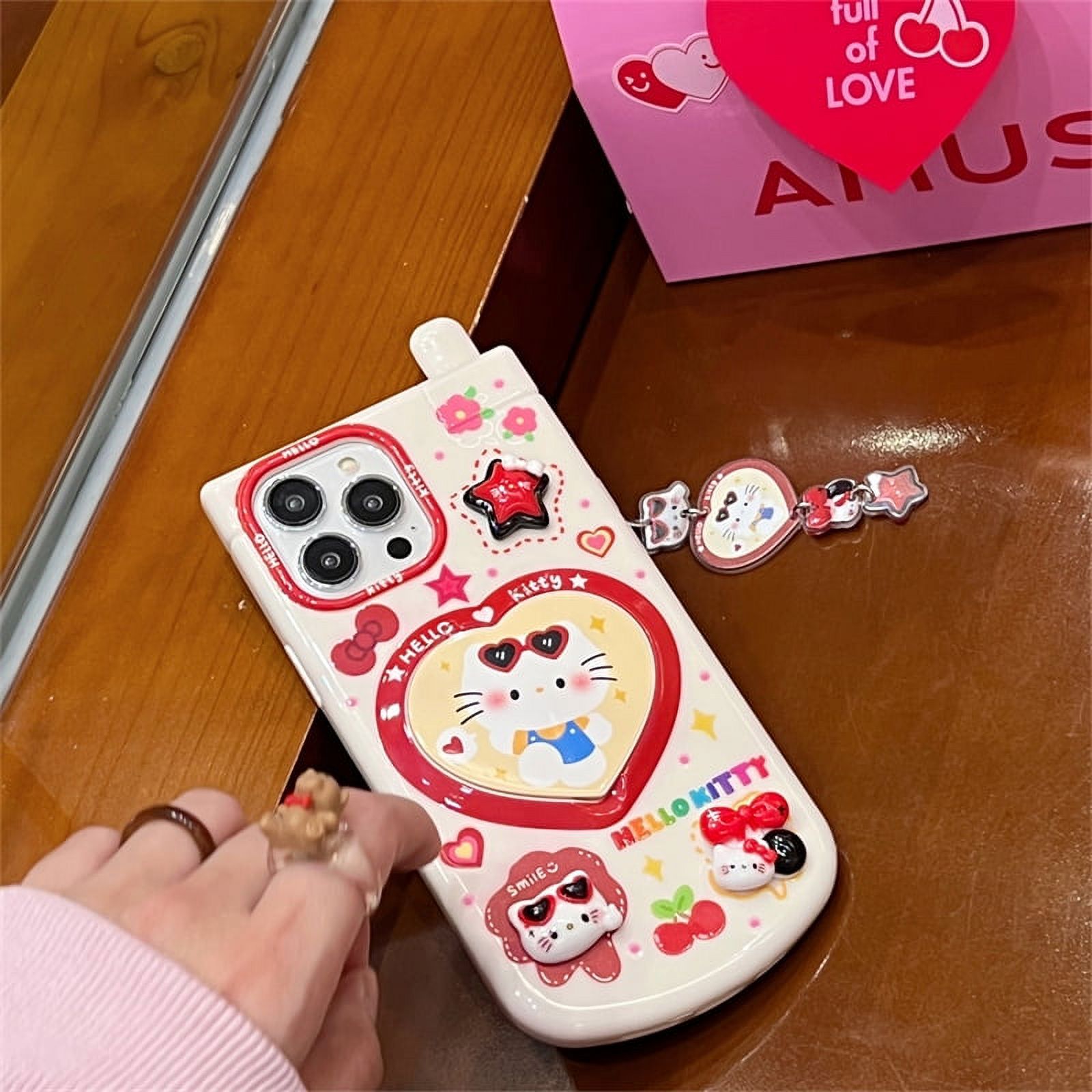 3D Kuromi Sanrio Hello Kitty My Melody Cartoon Cover Phone Case For ...
