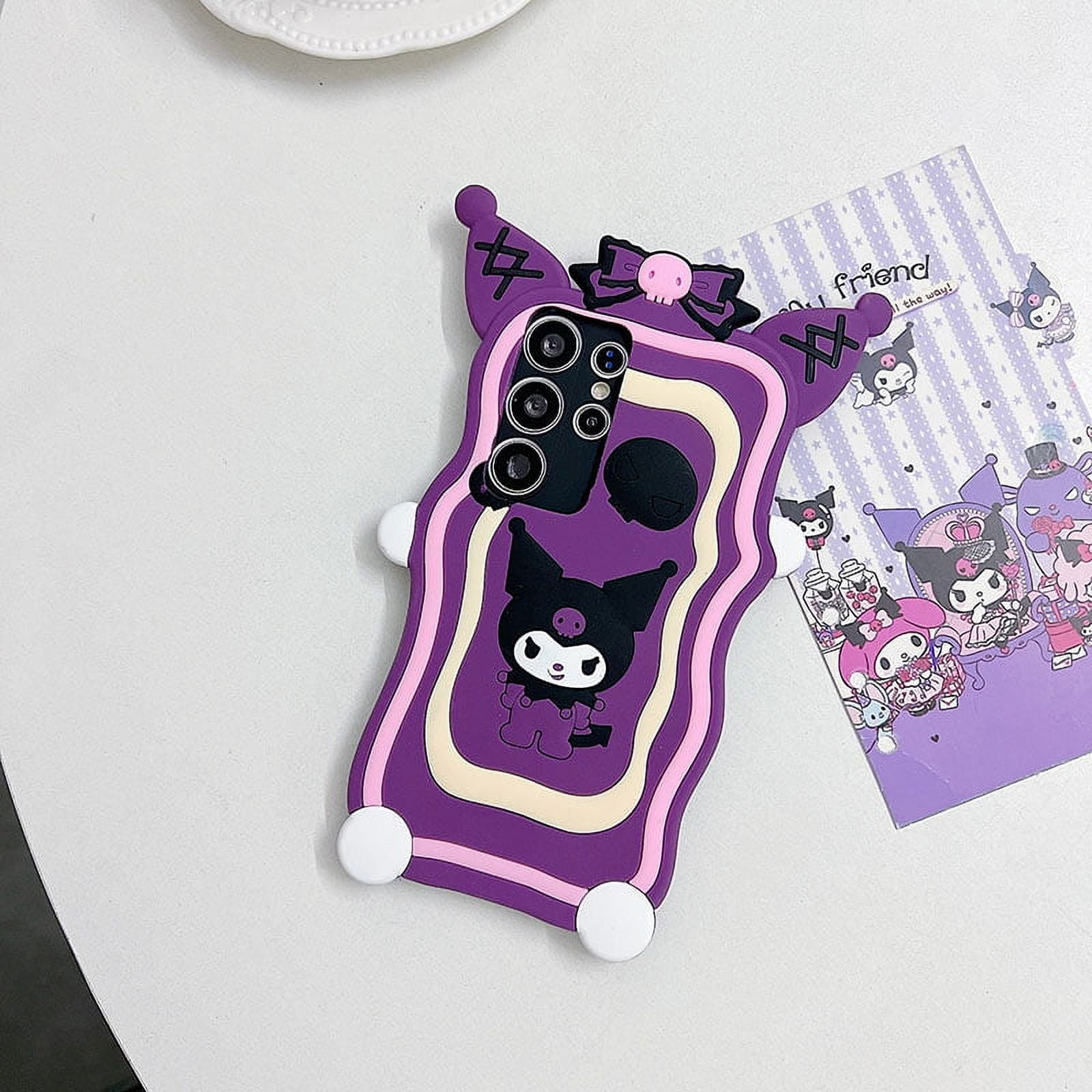 3D Kuromi Soft Case For Samsung Galaxy S22 S23 S24 Ultra S21 Plus S20 S23 FE S21 FE S10 A53 A33 ...