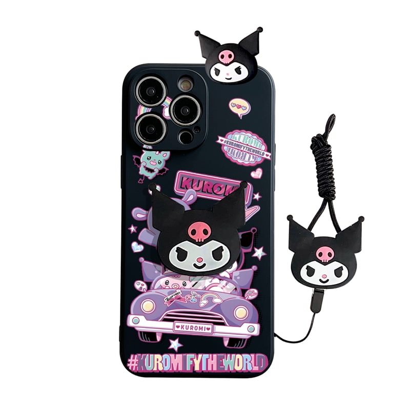 3D Kuromi Toy Phone Holder Stand Cases For Samsung Galaxy Note 20 Ultra ...