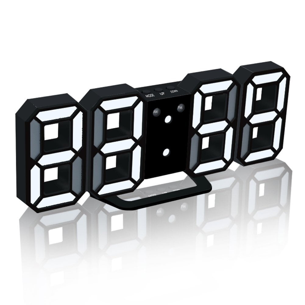 3D LED Digital Alarm Clock, 8.4" Large Display Alarm Clocks for ...