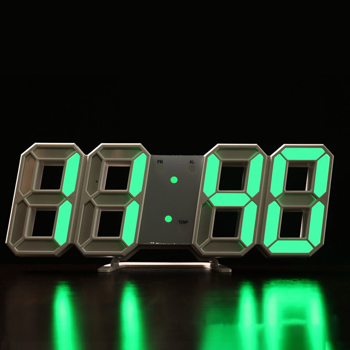 3D LED Digital Alarm Clock Table Wall Modern Alarm Clock ...