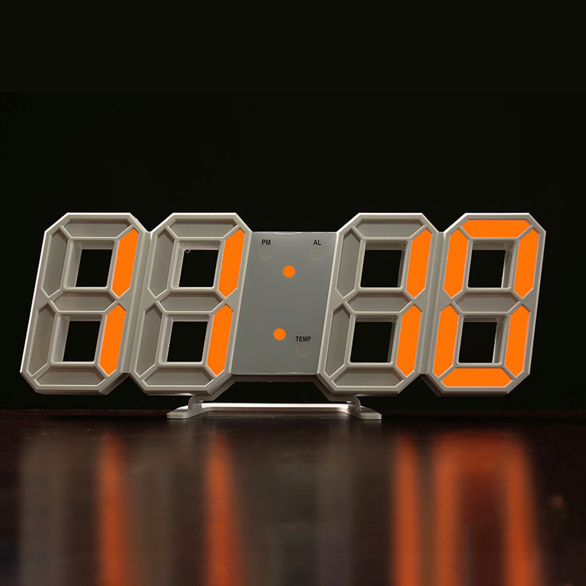 3D LED Digital Alarm Clock Table Wall Modern Alarm Clock ...