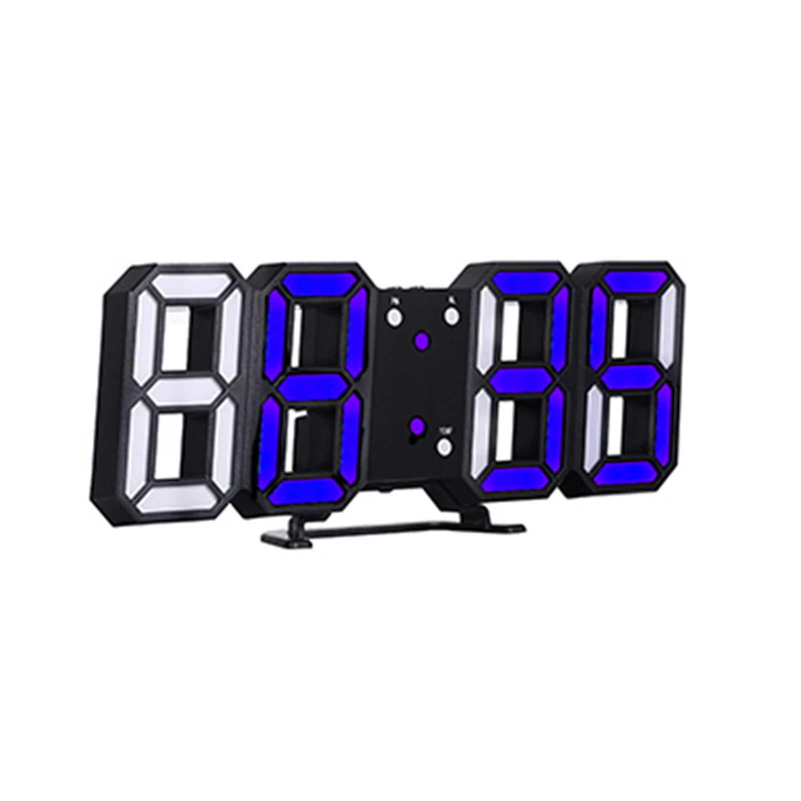 3D LED Digital Clock Electronic Table Clock Alarm Clock Wall Glowing ...