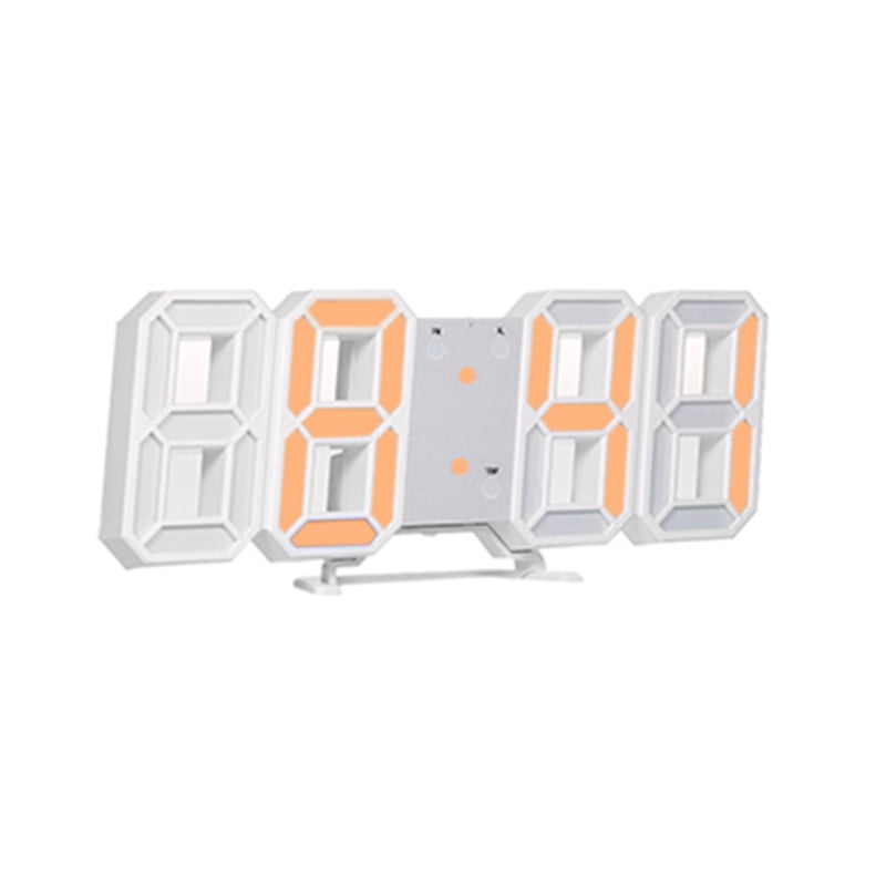 3D LED Digital Clock Electronic Table Clock Alarm Clock Wall Glowing ...
