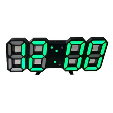 Weloille LED Digital Clock, Wall Decor Glowing Night Mode Adjastable ...