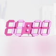 3D LED Digital Wall Clock ,9.7", Large Display Table/ Desk Clock with ...