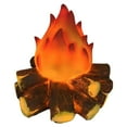 3D LED Fake Fire Campfire Night Light Decorative Fireplace Decor Night ...