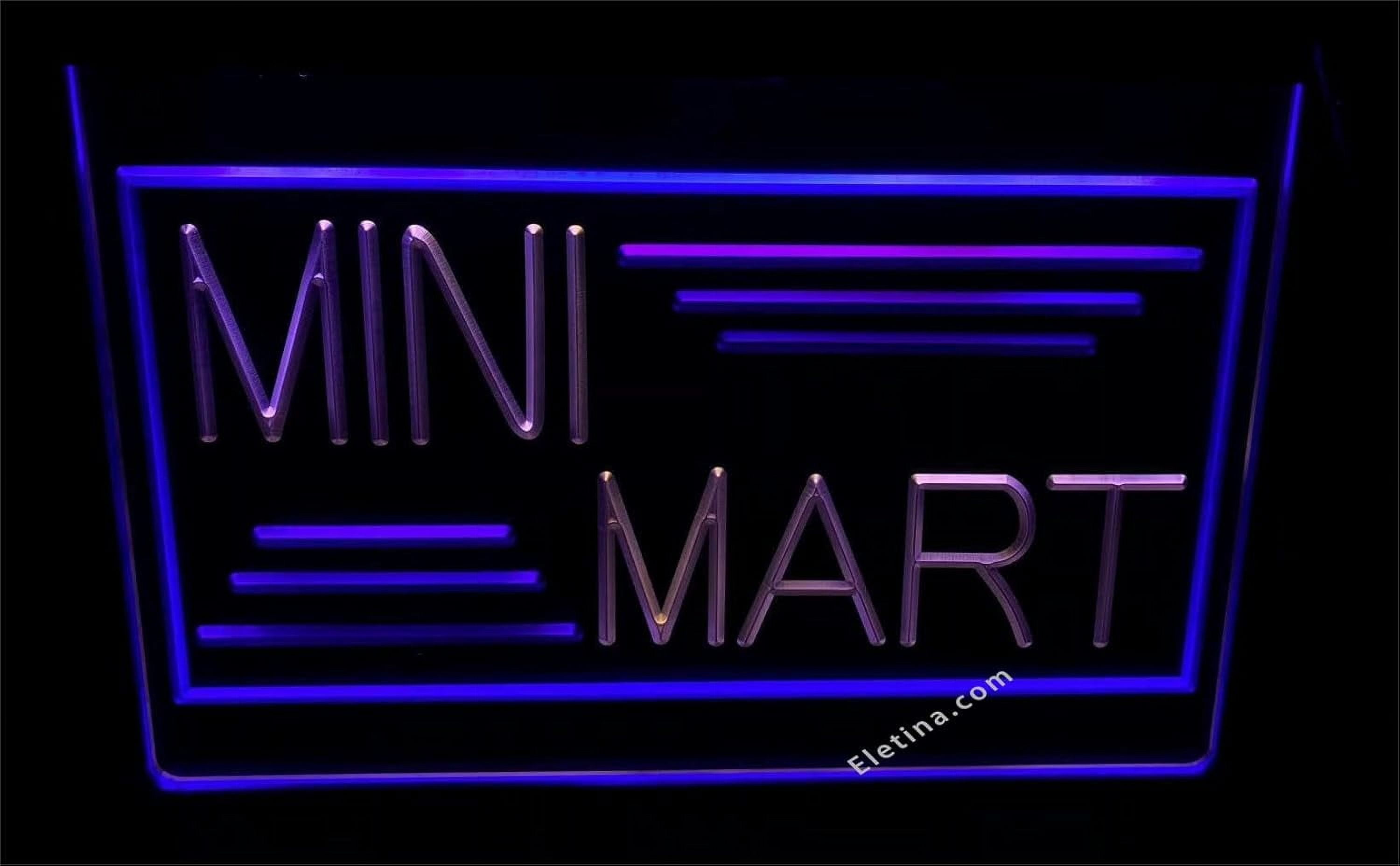 3D LED Neon Signs Bar Neon Light Sign Led Flex Mini Mart For Window ...