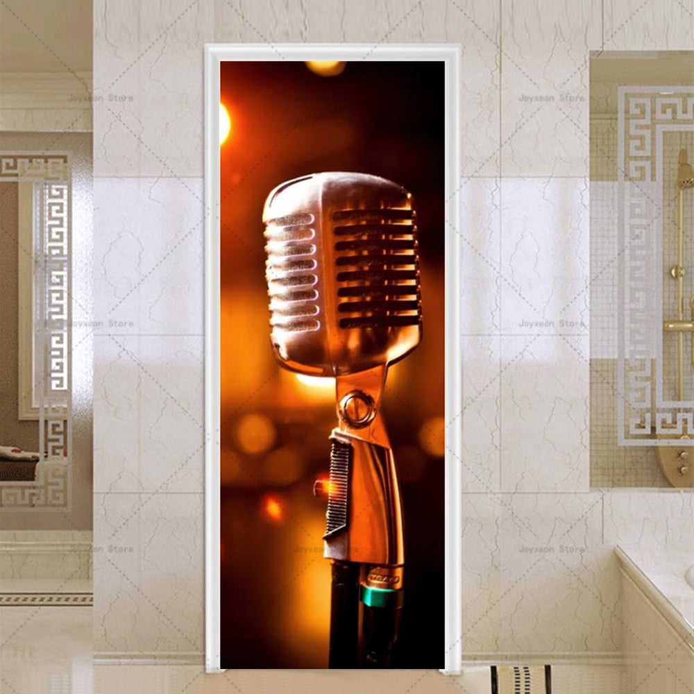 3D Ladder Background Door Stickers Entrance Hallway Corridor Decoration ...