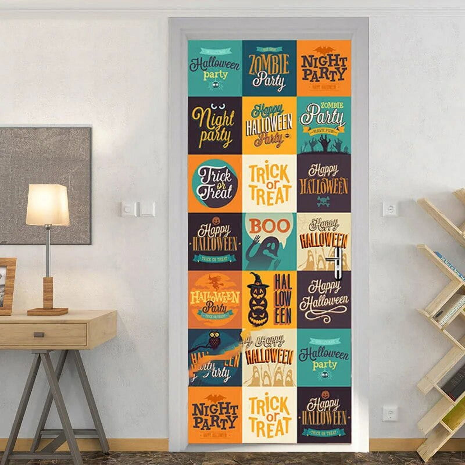 3D Ladder Door Sticker Natural Scenery Wallpaper Creative Arts Mural ...