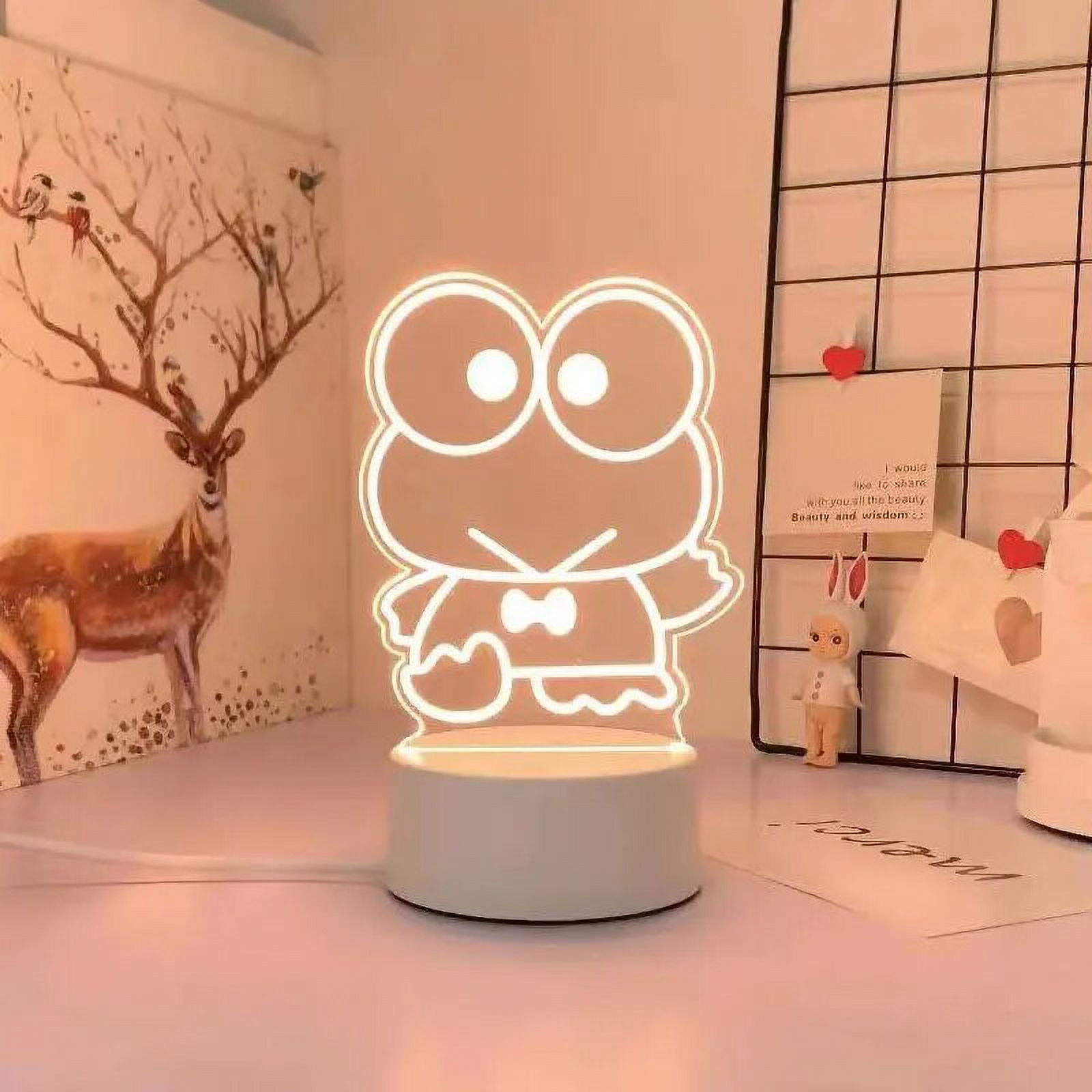 3D Lamp Acrylic Anime Cartoon My Melody Cinnamoroll Kuromi Purin Dog ...