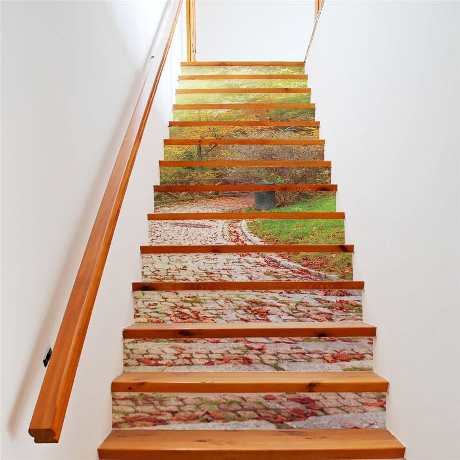 3D Landscape Stair Sticker House Ladder Art Sticker PVC Waterproof Self ...