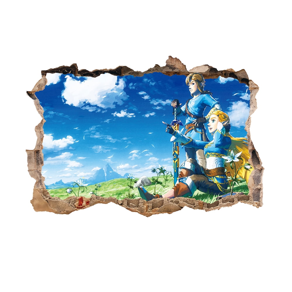 3D Legend of Zelda Wallpaper Wall Decals Sticker for Kids Bedroom,Kids ...