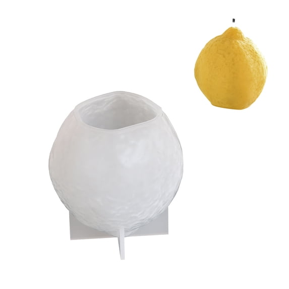 3D Lemon Shape Silicone Mold for Scented Soap Making Chocolate Baking ...