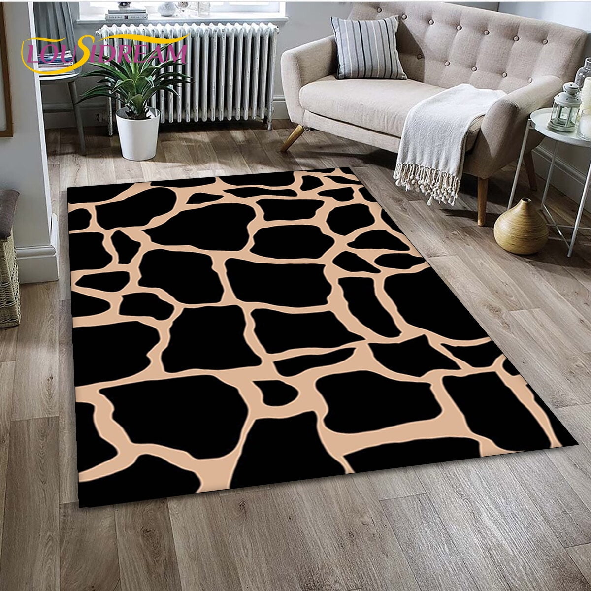 3D Leopard Print Series Area Rug Carpet Rug for Home Living Room ...
