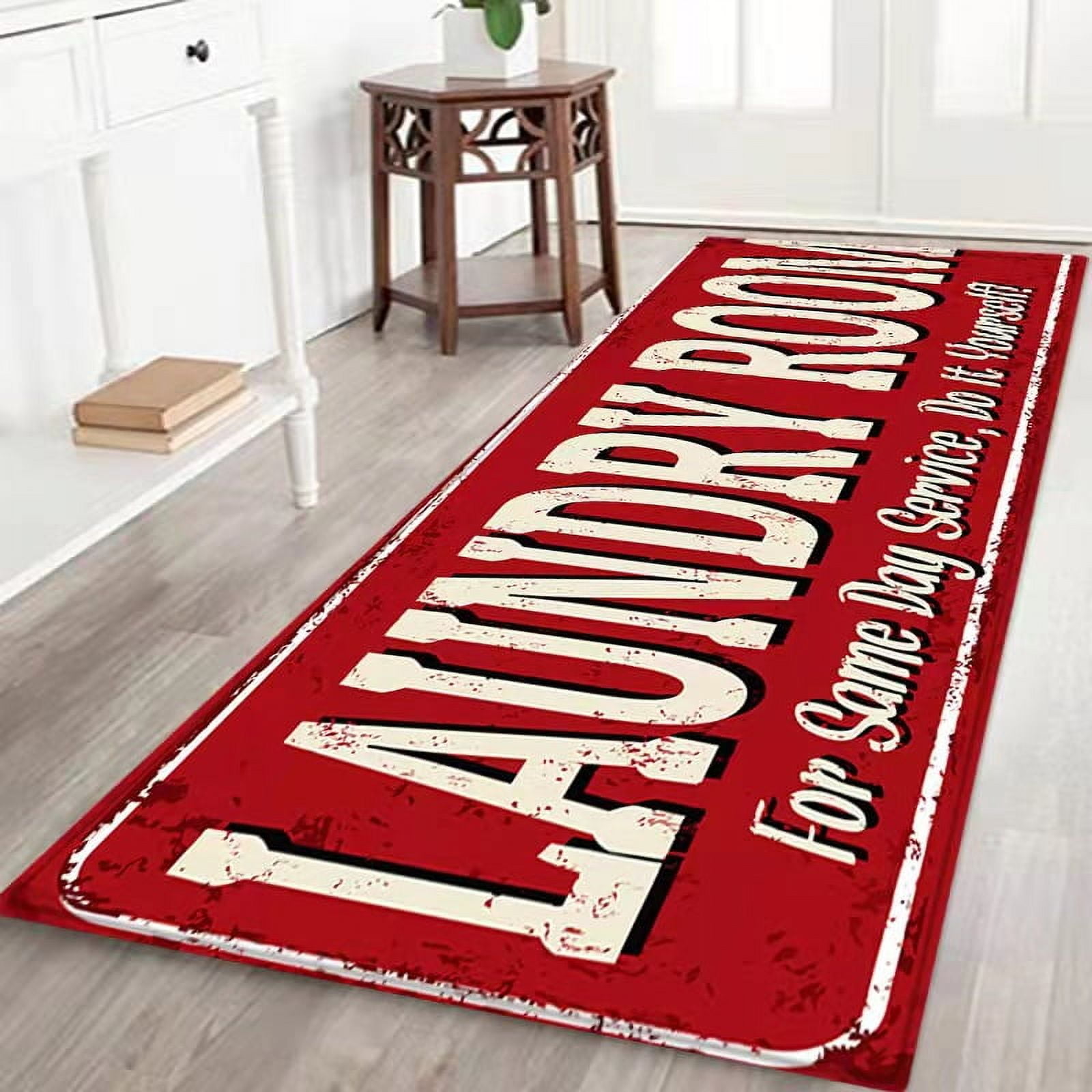 3D Letter Printed Laundry Room Door Mat Bedroom Hallway Doorway Kitchen ...