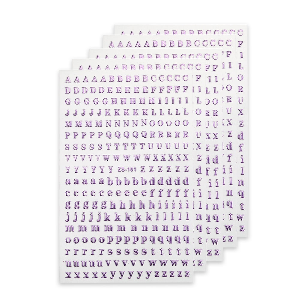 3D Letters Chunky Glitter Nail Art Decorative Stickers UV Epoxy Resin ...