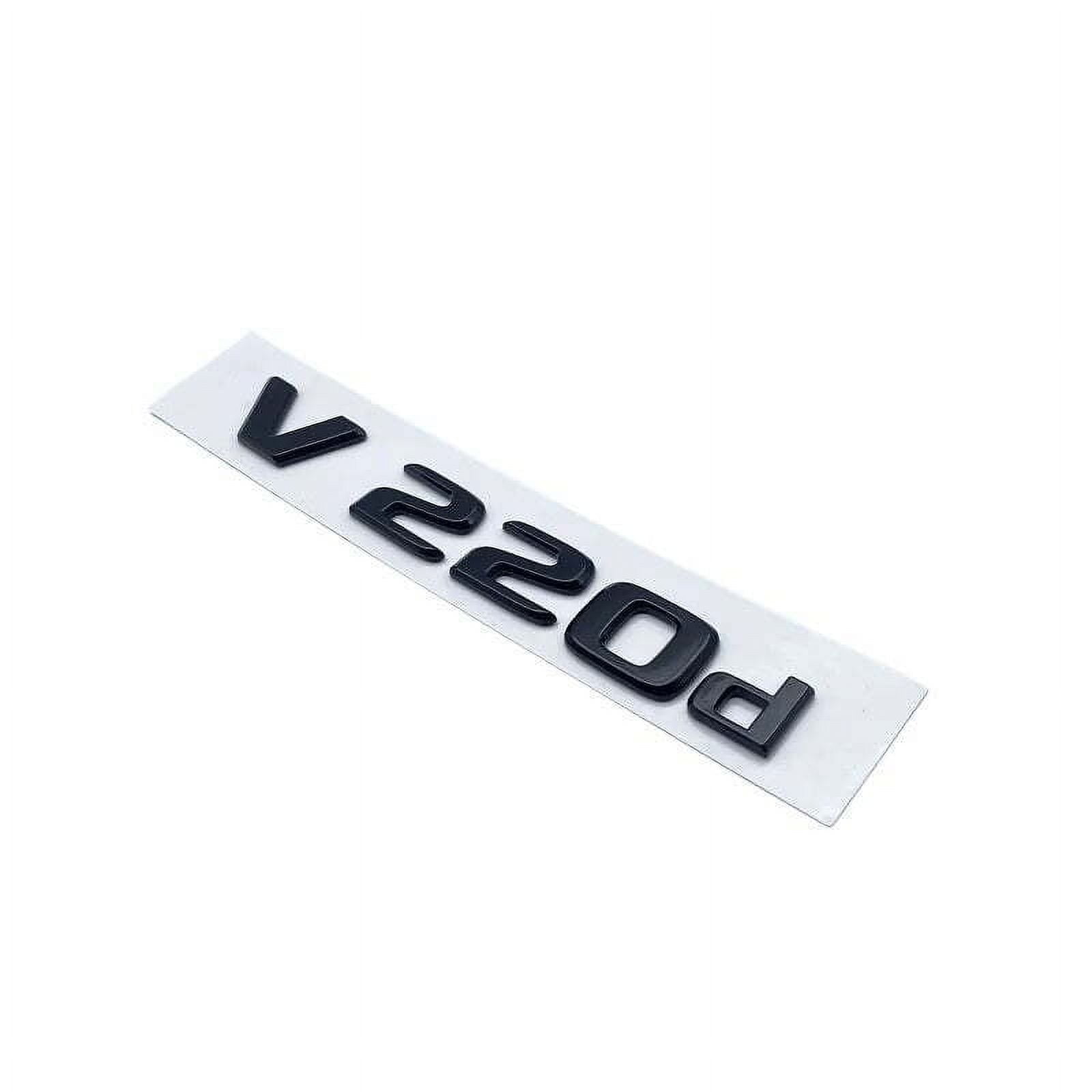 3D Letters V250d V300d NIGHT EDITION ABS Emblem Compatible With ...