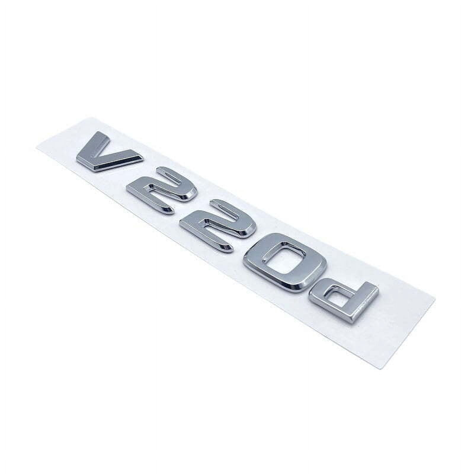 3D Letters V250d V300d NIGHT EDITION ABS Emblem Compatible With ...