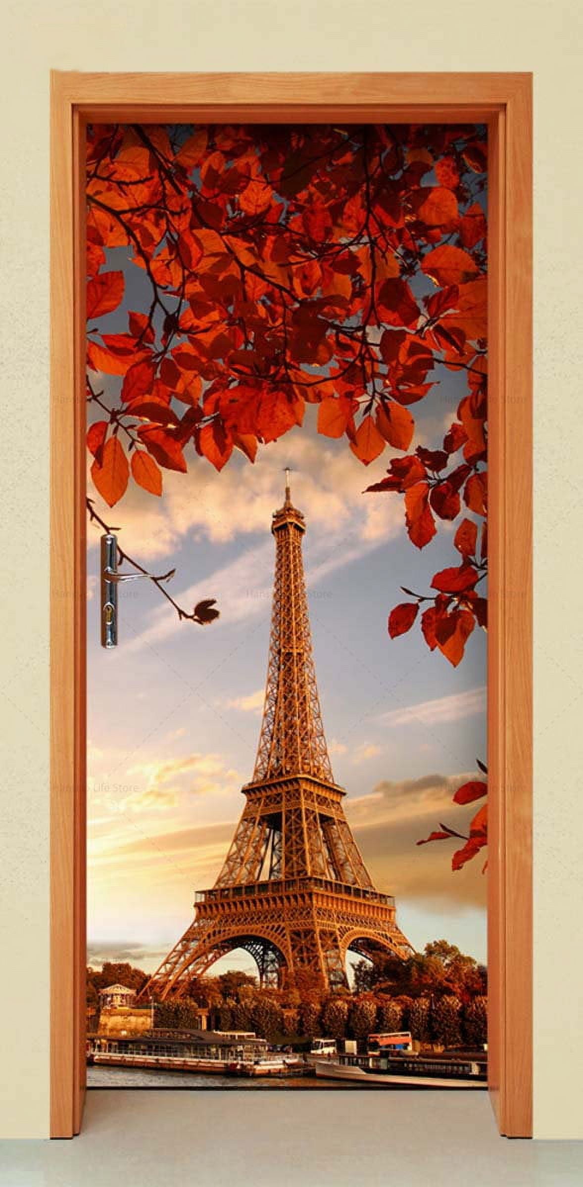 3D Light Luxury Door Sticker Multi-color Line Sense Poster PVC ...