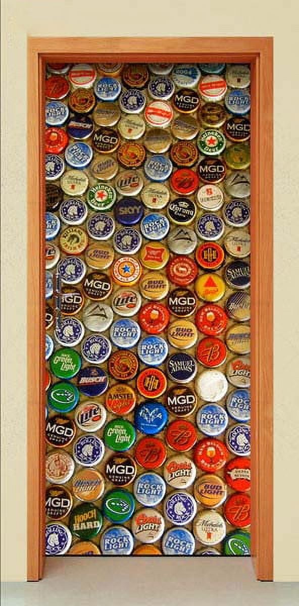 3D Light Luxury Door Sticker Multi-color Line Sense Poster PVC ...