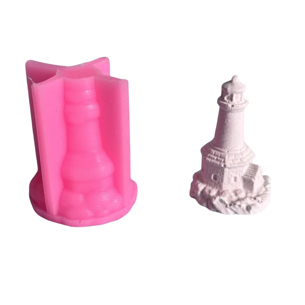 3D Lighthouse Candle Molds Epoxy Resin Molds Candle Making Molds ...