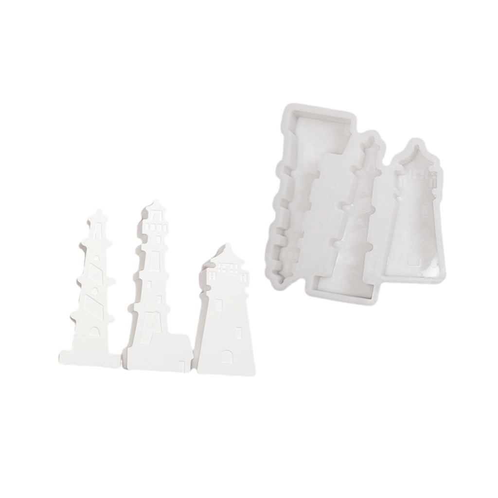 3D Lighthouse Sculpture Silicone Candle Molds Gypsum Silicone Molds ...