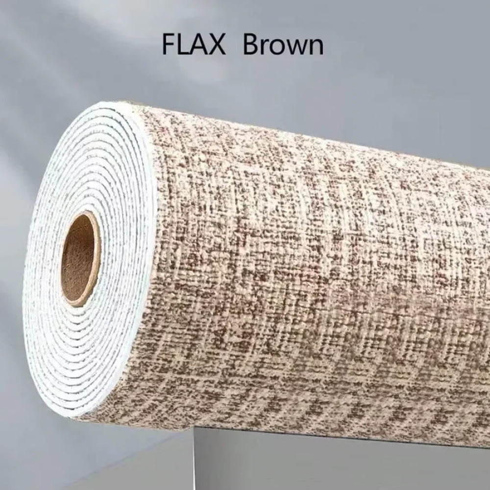 3D Linen Foam Stickers Self-adhesive PVC Solid Color Thickened ...