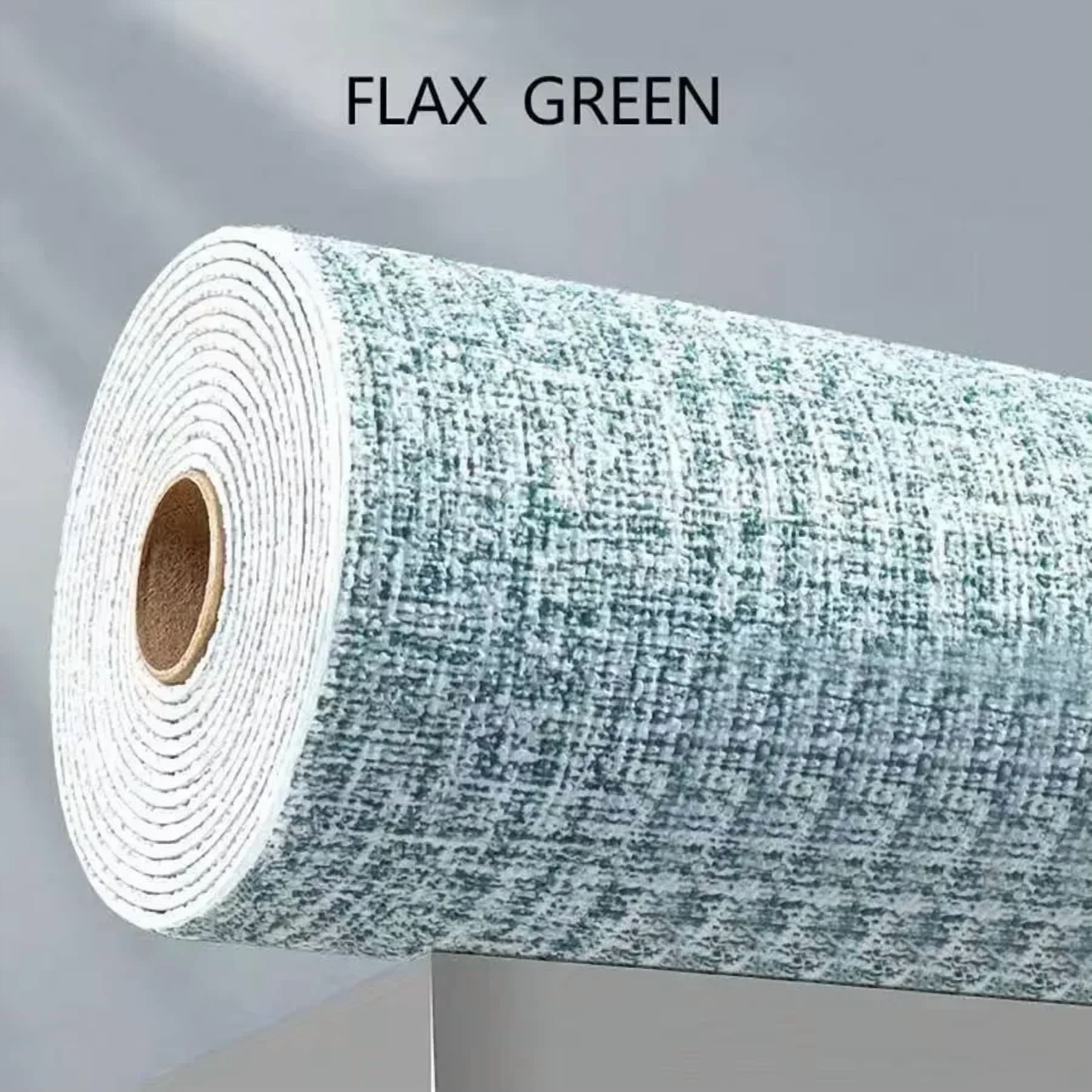 3D Linen Solid Color Foam Wallpaper Self-Adhesive Thickened Waterproof ...