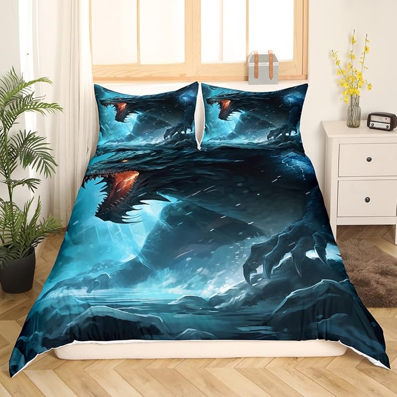3D Lion animal print cover set wild animal pattern bedding set for ...