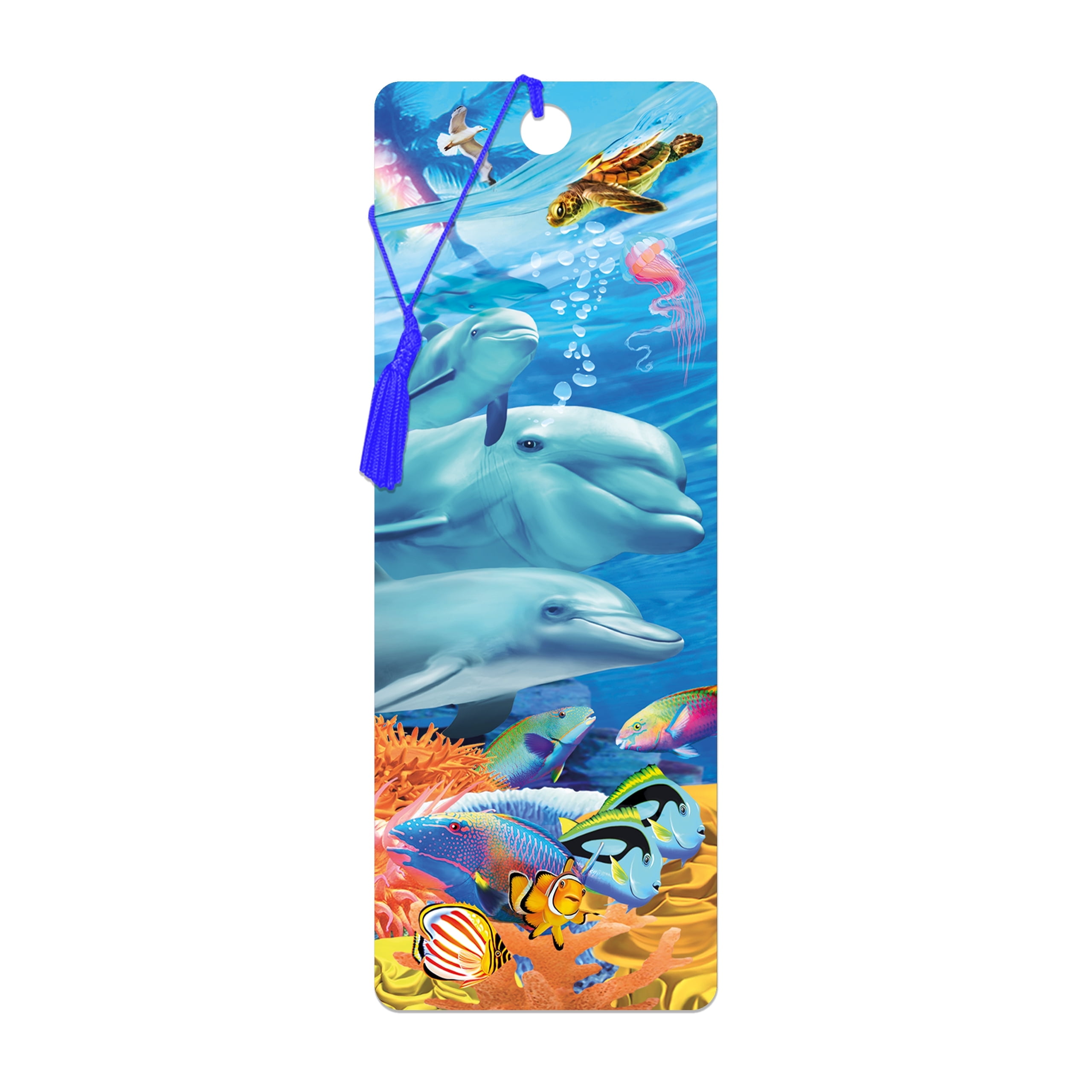 3D LiveLife Bookmark Dolphin Family by Deluxebase – Lenticular 3D Art ...