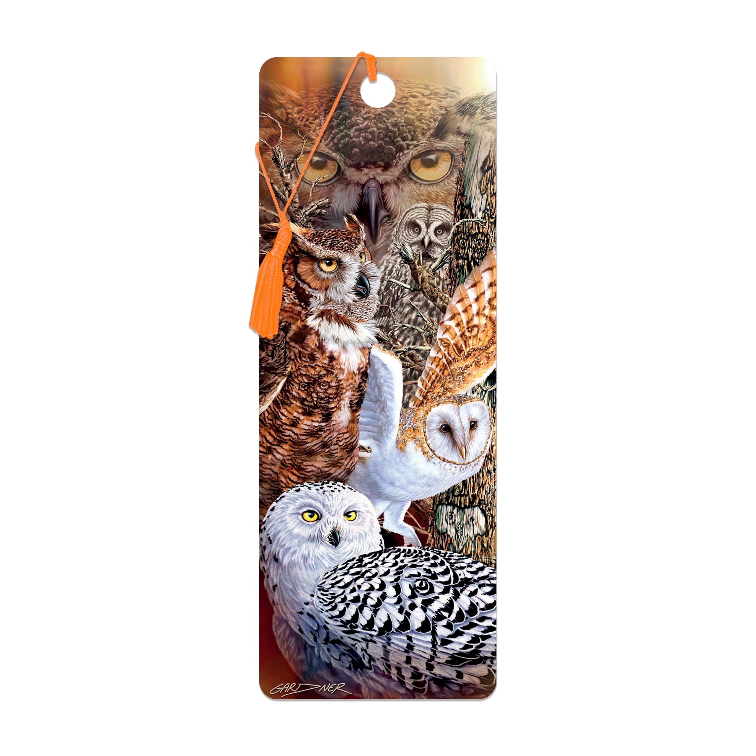 3D LiveLife Bookmark – Owl Woods by Deluxebase | 3D Owl Art by Steven ...