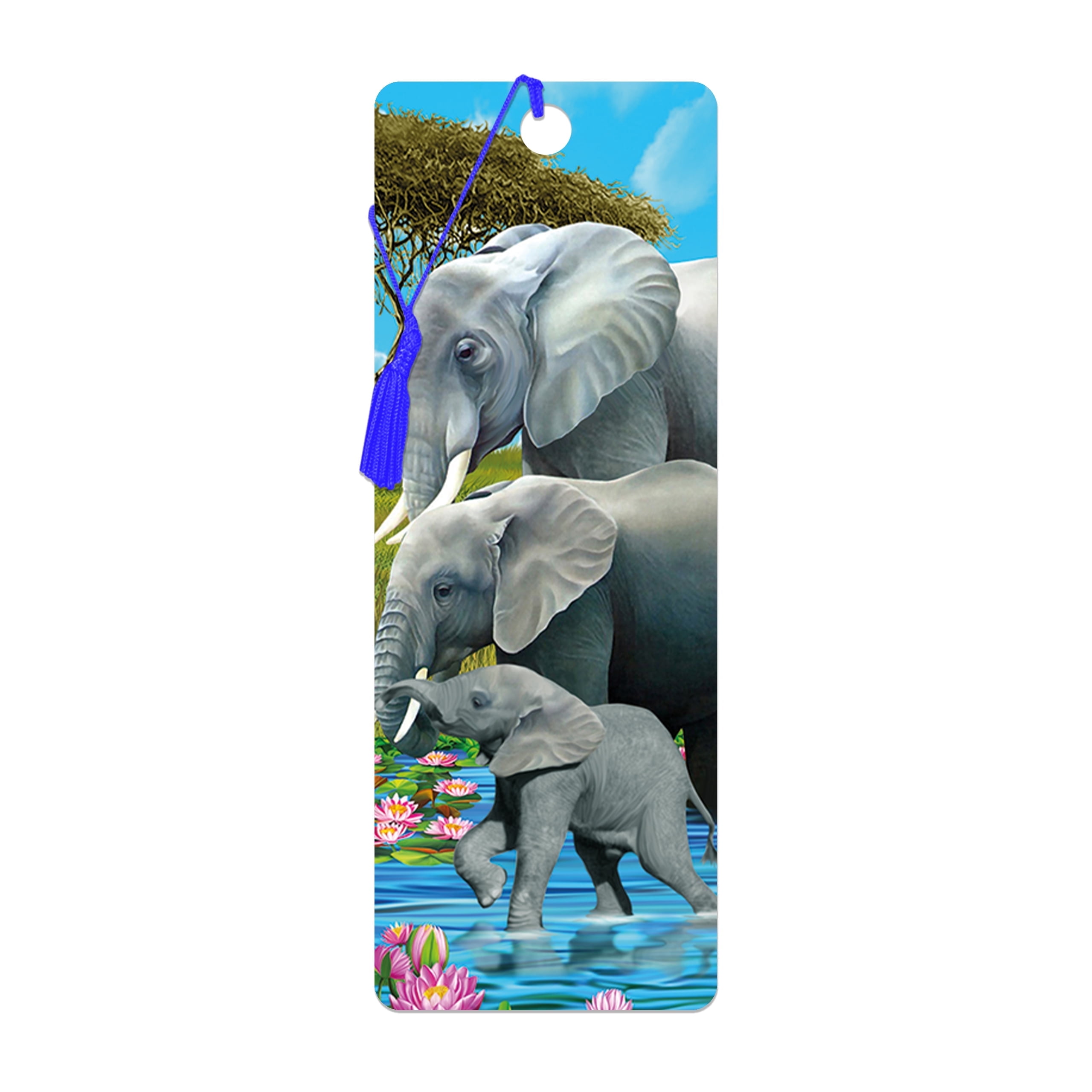 3D LiveLife Bookmark – Pachyderm Pals by Deluxebase | 3D Elephant Art ...