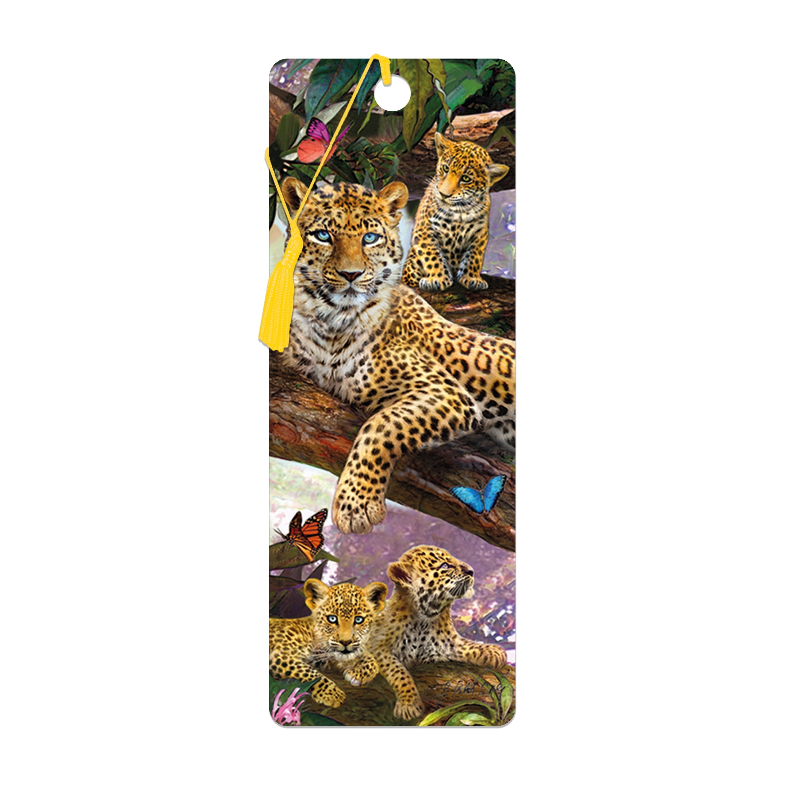 3D LiveLife Treetop Leopards Bookmark by Deluxebase – Lenticular 3D Art ...