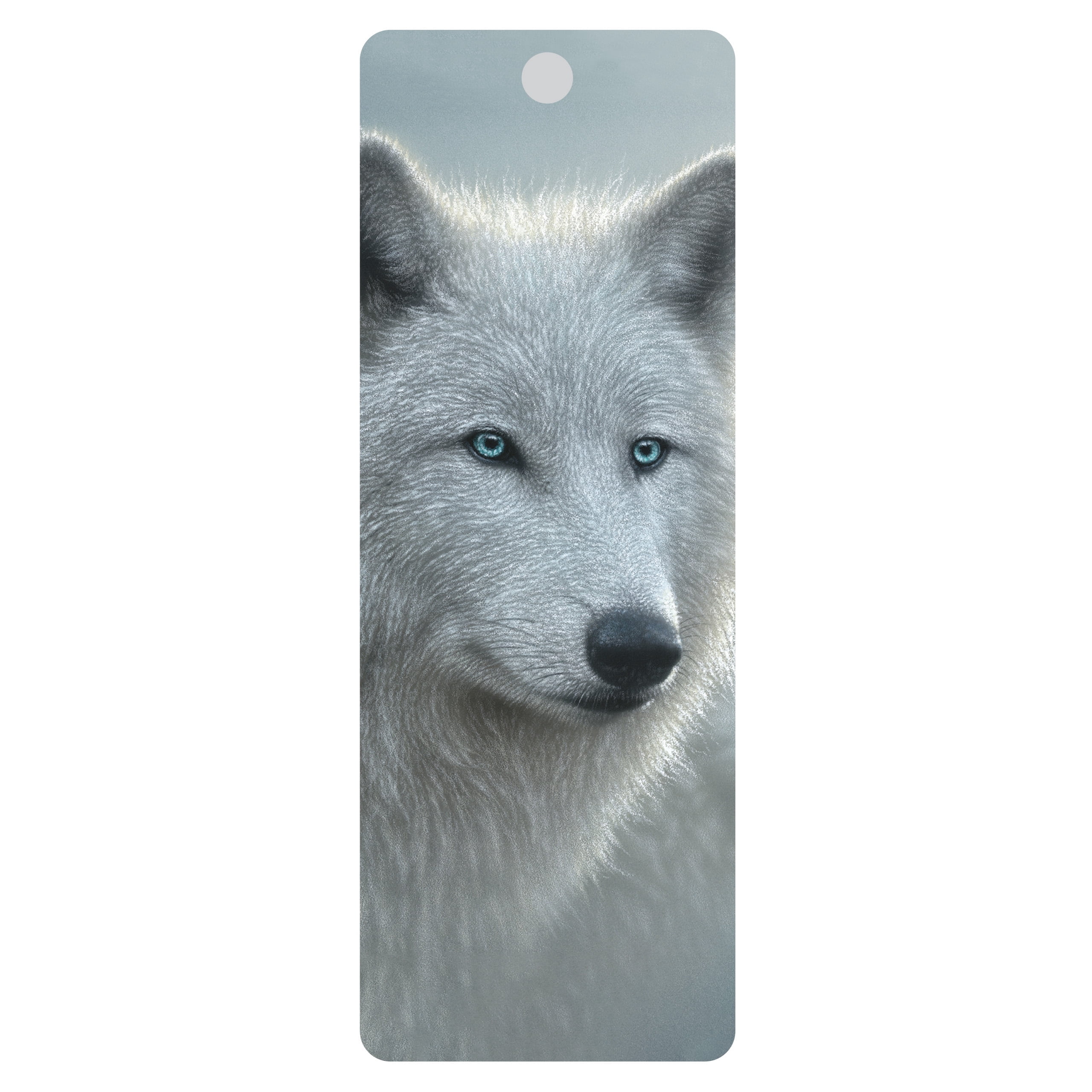 3D White Out Wolf Bookmark by Deluxebase – Lenticular 3D Art by Collin ...