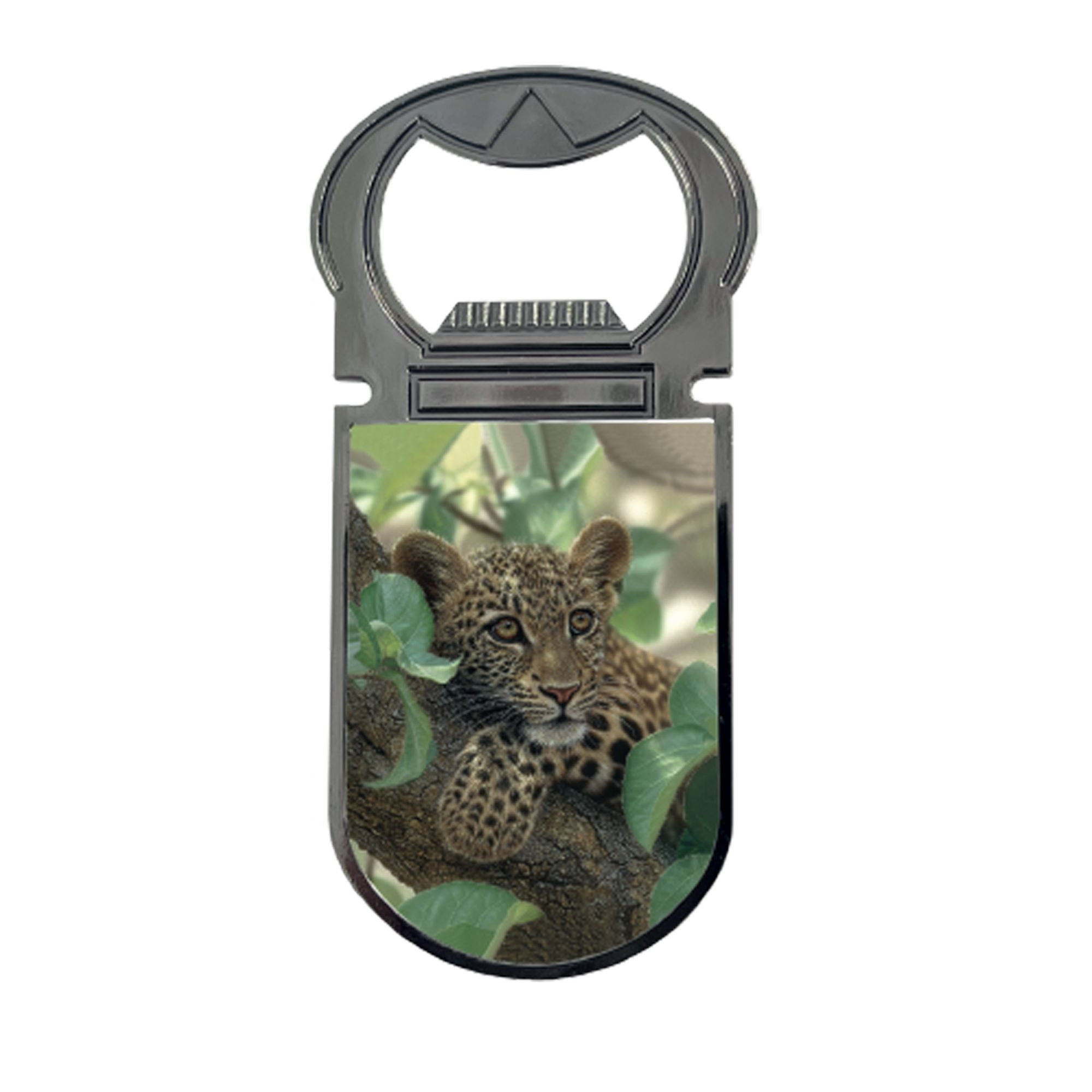 3D LiveLife Bottle Openers - Tree Hugger from Deluxebase. Lenticular 3D Leopard Magnetic Bottle ...
