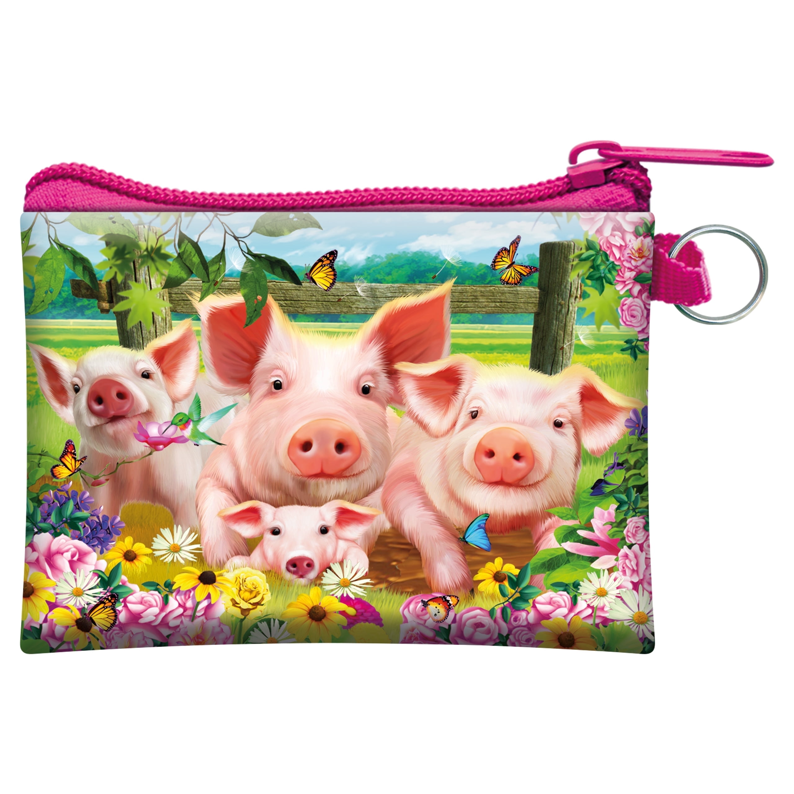3D LiveLife Pig Pen Coin Purse by Deluxebase – 3D Farm Design – Zipped ...