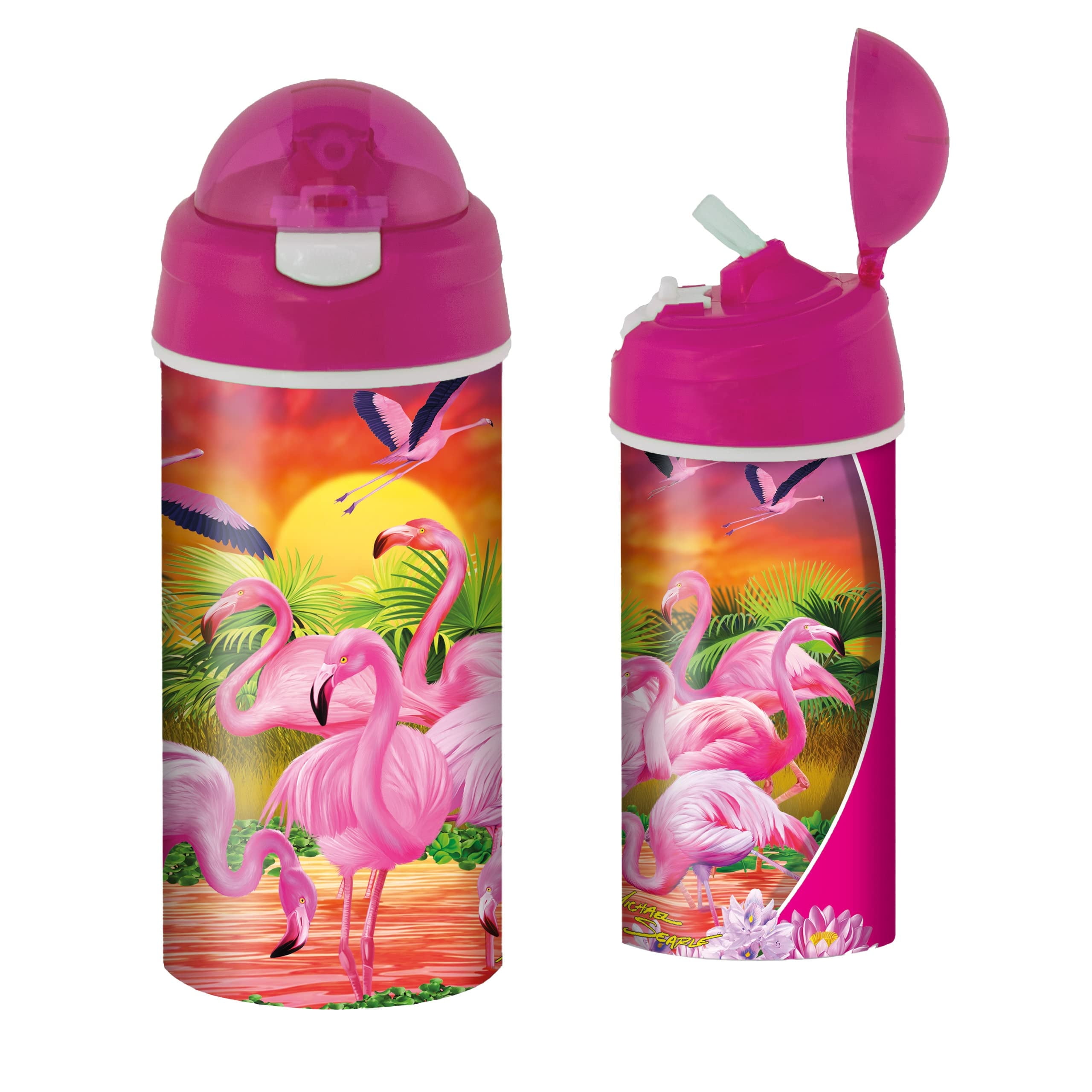 3D LiveLife Bottle Flamingo Lingo by Deluxebase – 20oz Lenticular 3D ...