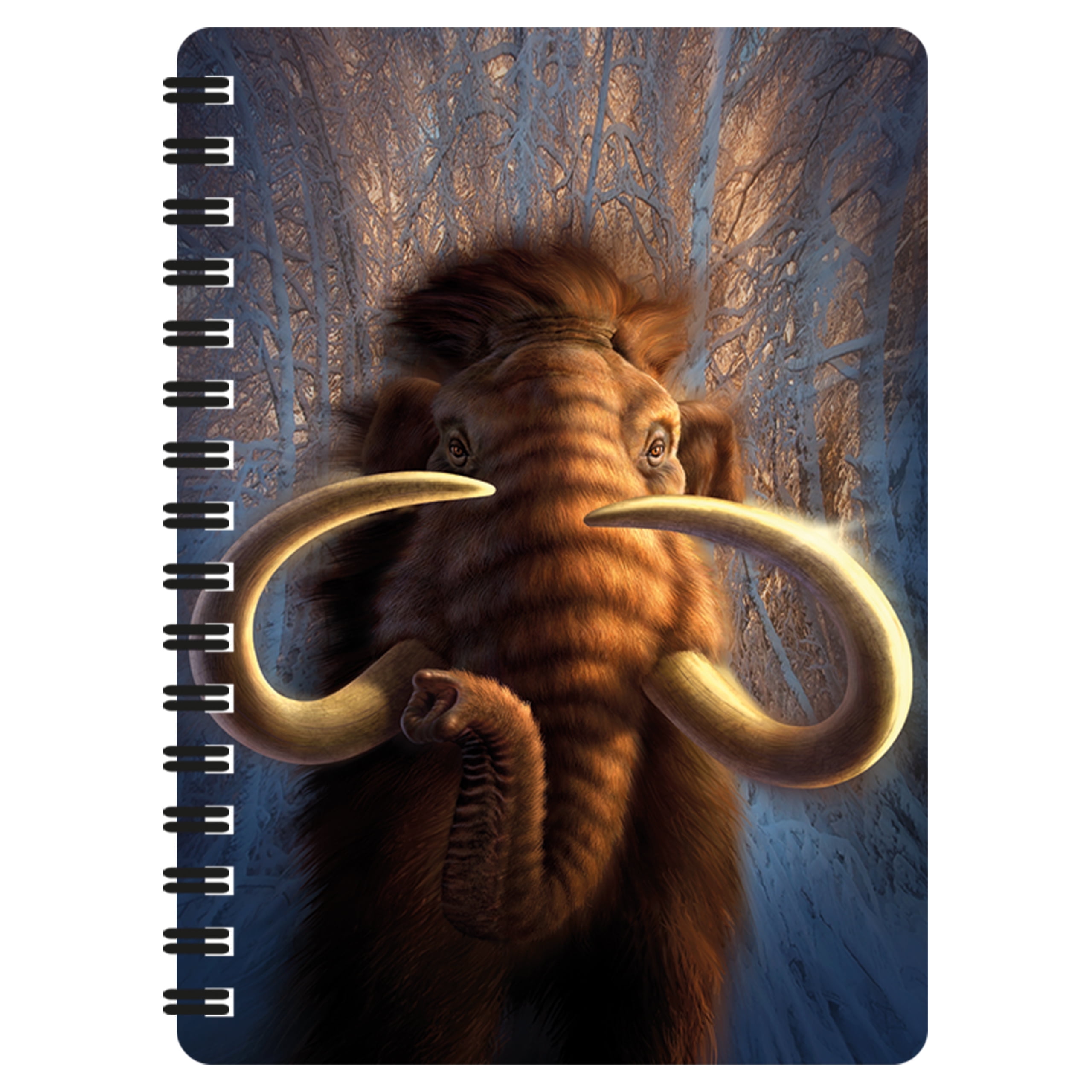 3D LiveLife Jotter - Mammoth from Deluxebase. Lenticular 3D Jurassic 6x4 Spiral Notebook with ...