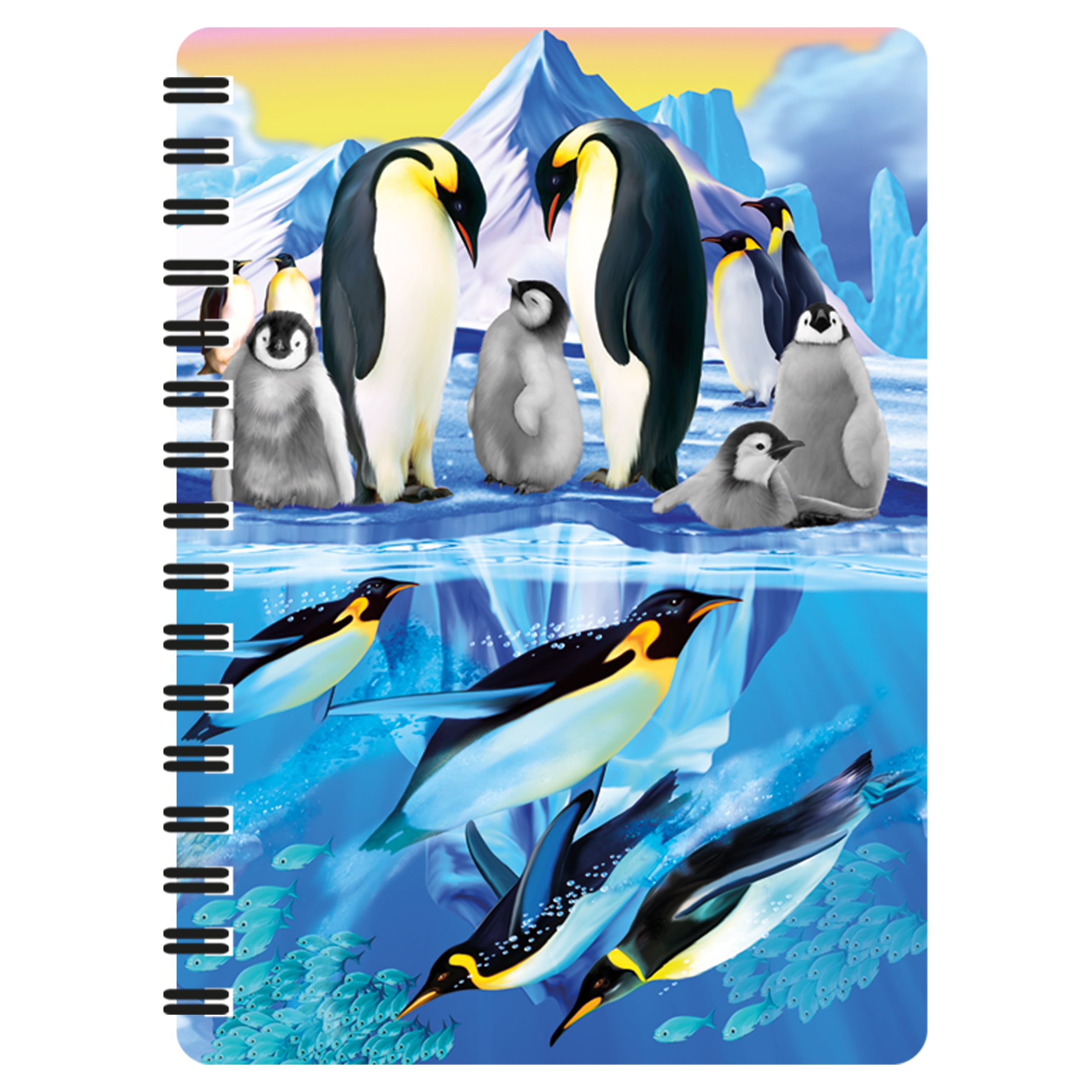 3D LiveLife Jotter - Penguin Plunge from Deluxebase. Lenticular 3D ...