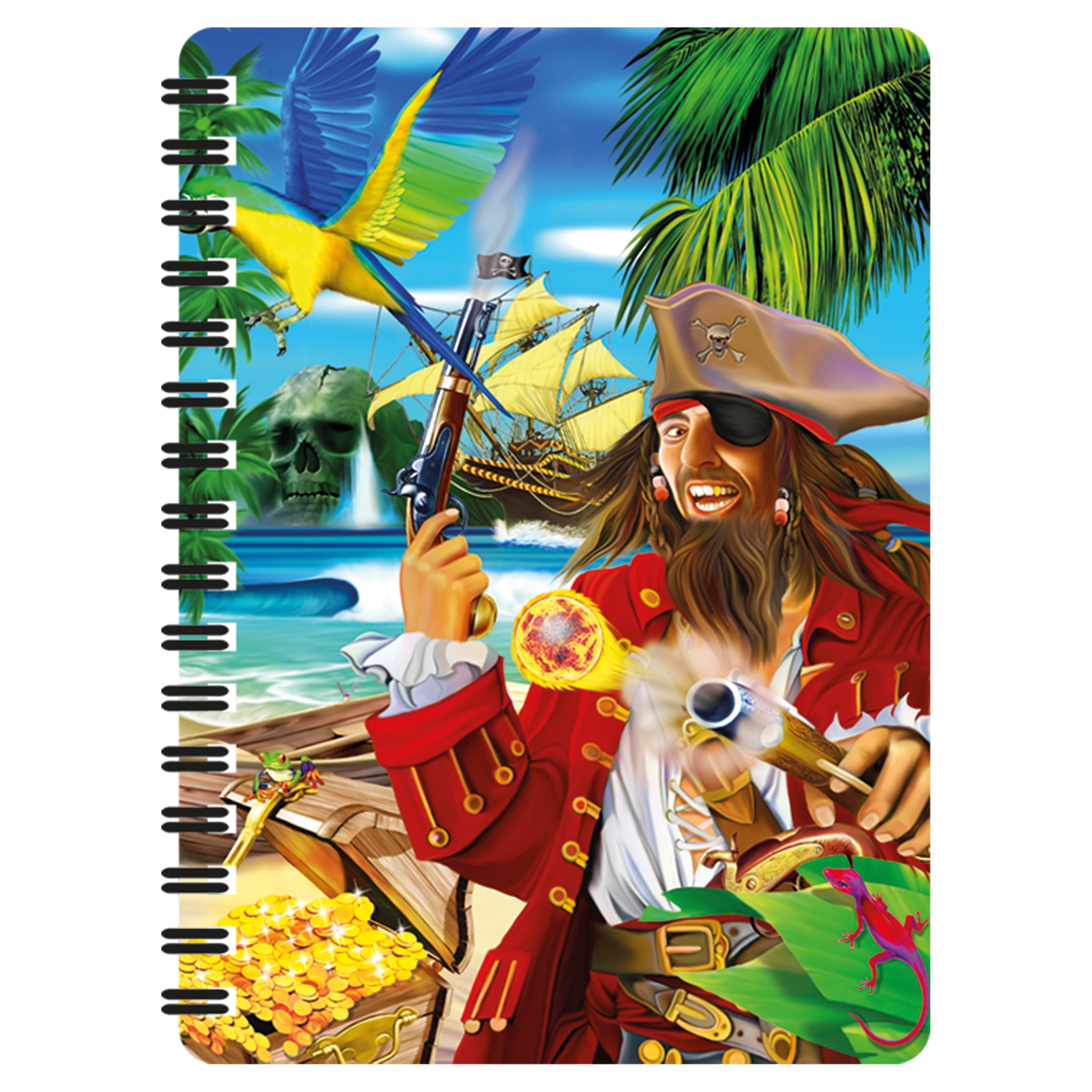 3D LiveLife Jotter - Pirate Island from Deluxebase. Lenticular 3D ...