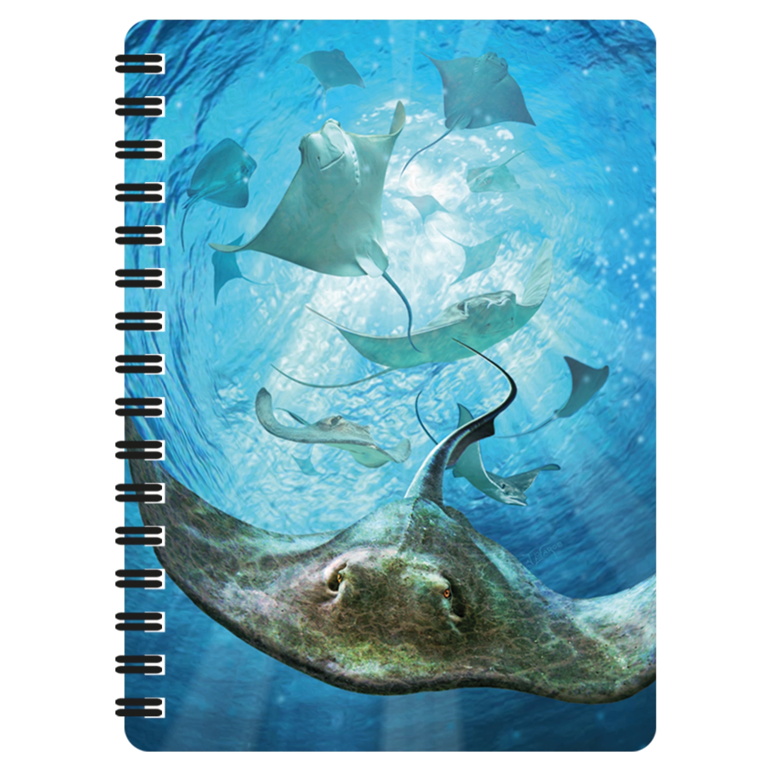 3D LiveLife Jotter – Sting Rays | 6x4 Lenticular Ocean Notebook by ...